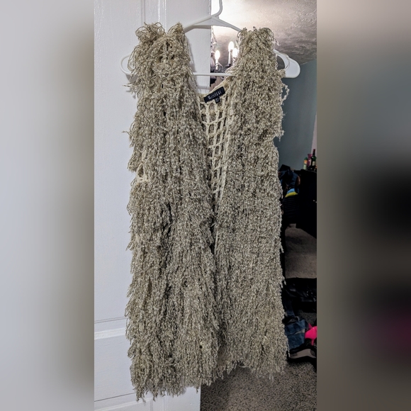 Sisters | Jackets & Coats | Sisters Knitted Shag Vest Ml | Poshmark